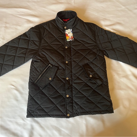 Robert Graham | Jackets & Coats | Robert Graham Black Quilted Jacket ...